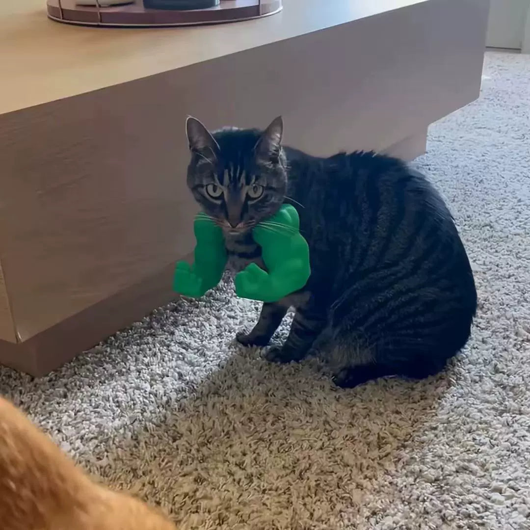 Funny Hulk Arm Cat Toy – 3D Printed Pet Cosplay Accessory | Neck ...